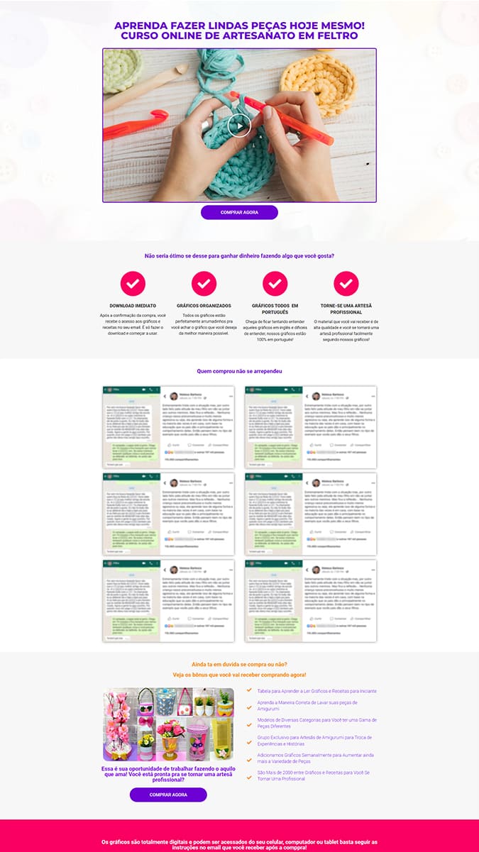 Modelo Crochê - Pollos Digital