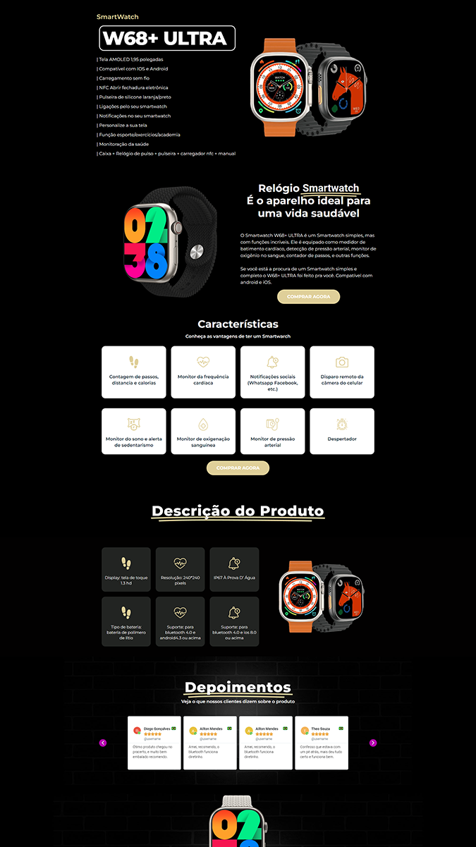 Modelo Relógio - Pollos Digital